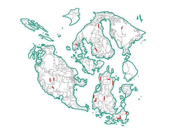 Map for newt crossings | Islands' Sounder