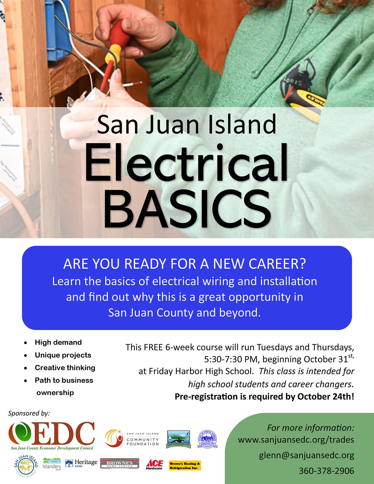 EDC offers free electrical basics training | Islands' Sounder