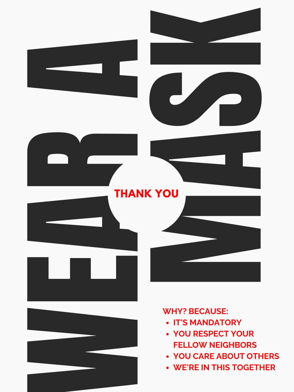 Free mask signs for businesses | Islands' Sounder