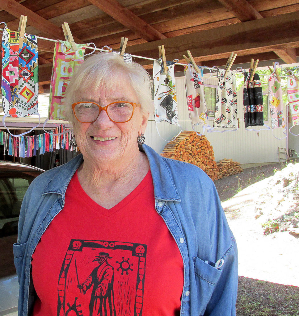 Mask-making Maggie | Islands' Sounder