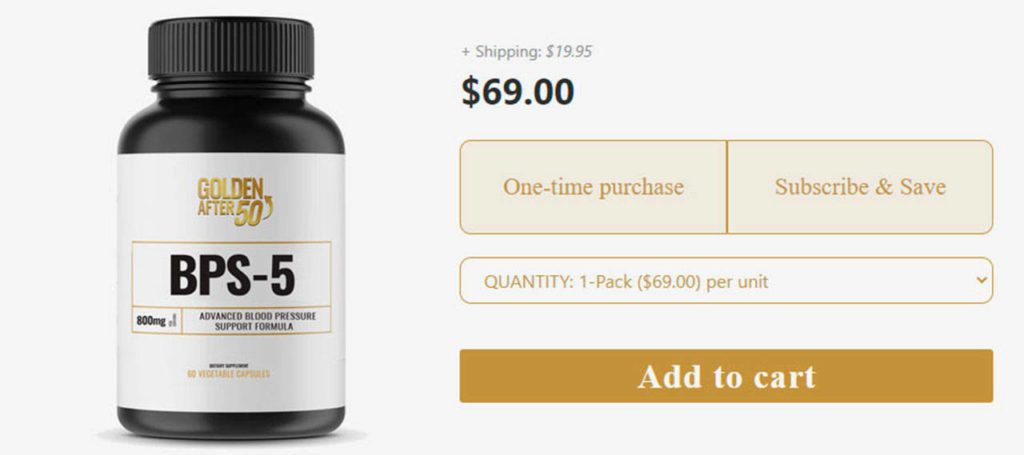 BPS-5 Blood Pressure Support Pills Reviews [Golden After 50] | Islands ...