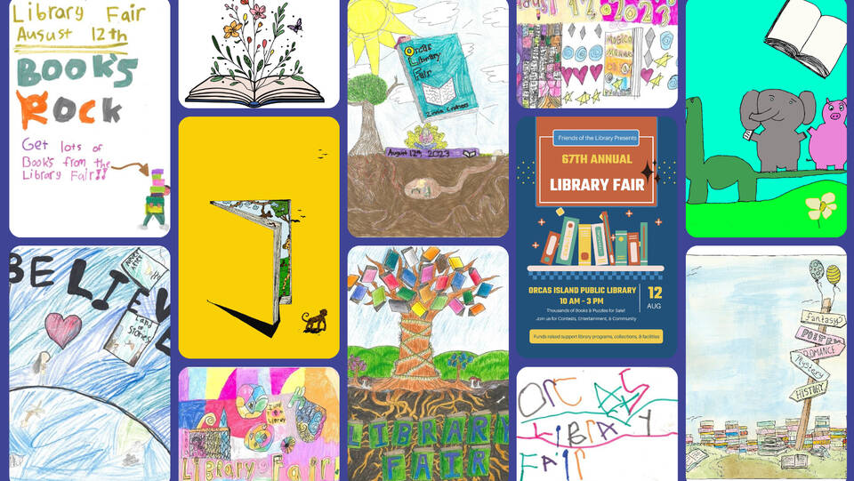 Orcas youth design this year’s library fair posters | Islands' Sounder