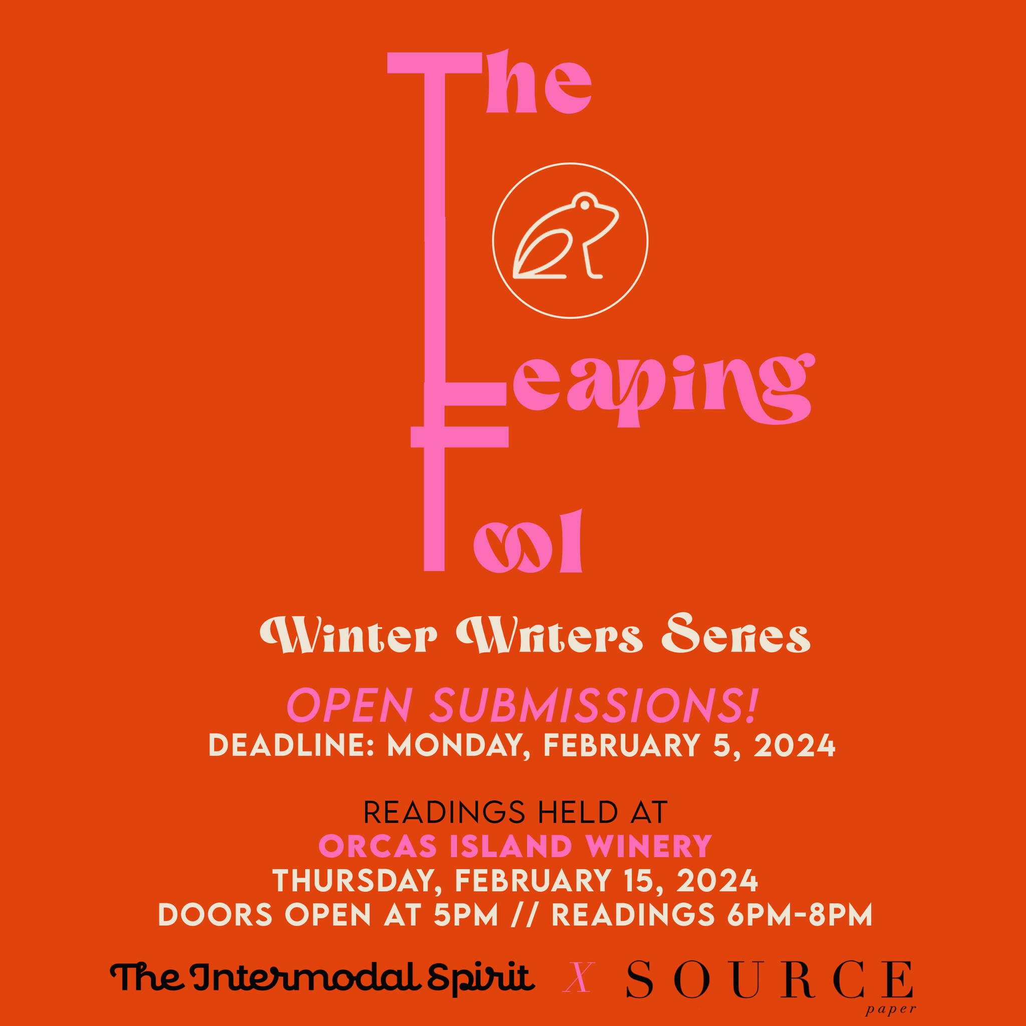 Submissions are open for the final Leaping Fool Winter Writers Series ...