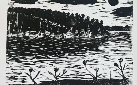 Jessie McConville’s artwork at the library | Islands' Sounder