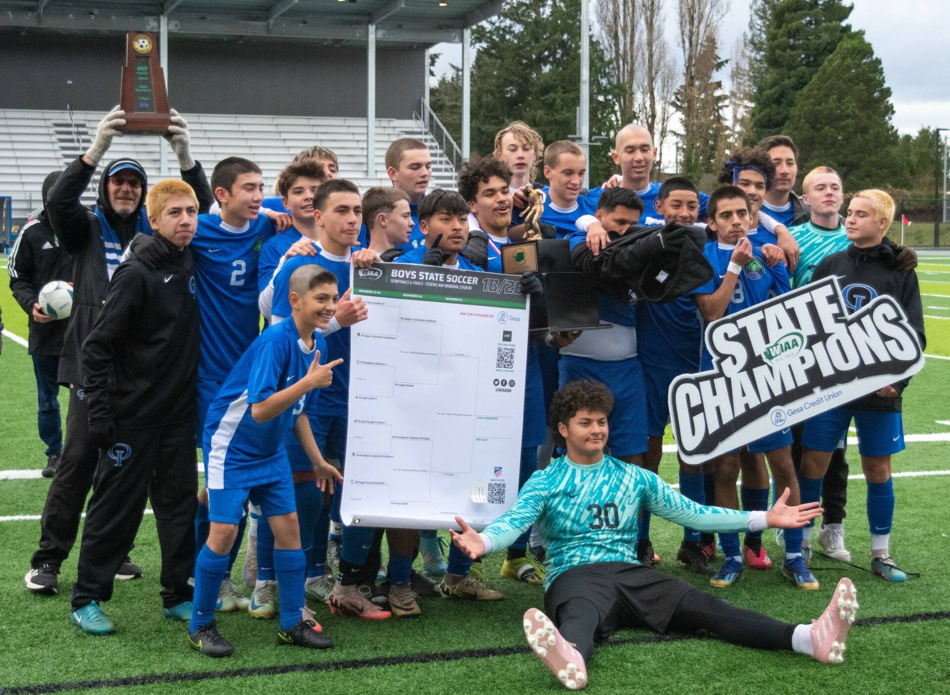 Orcas Vikings win 2B/1B soccer state championship; Lopez earns second ...